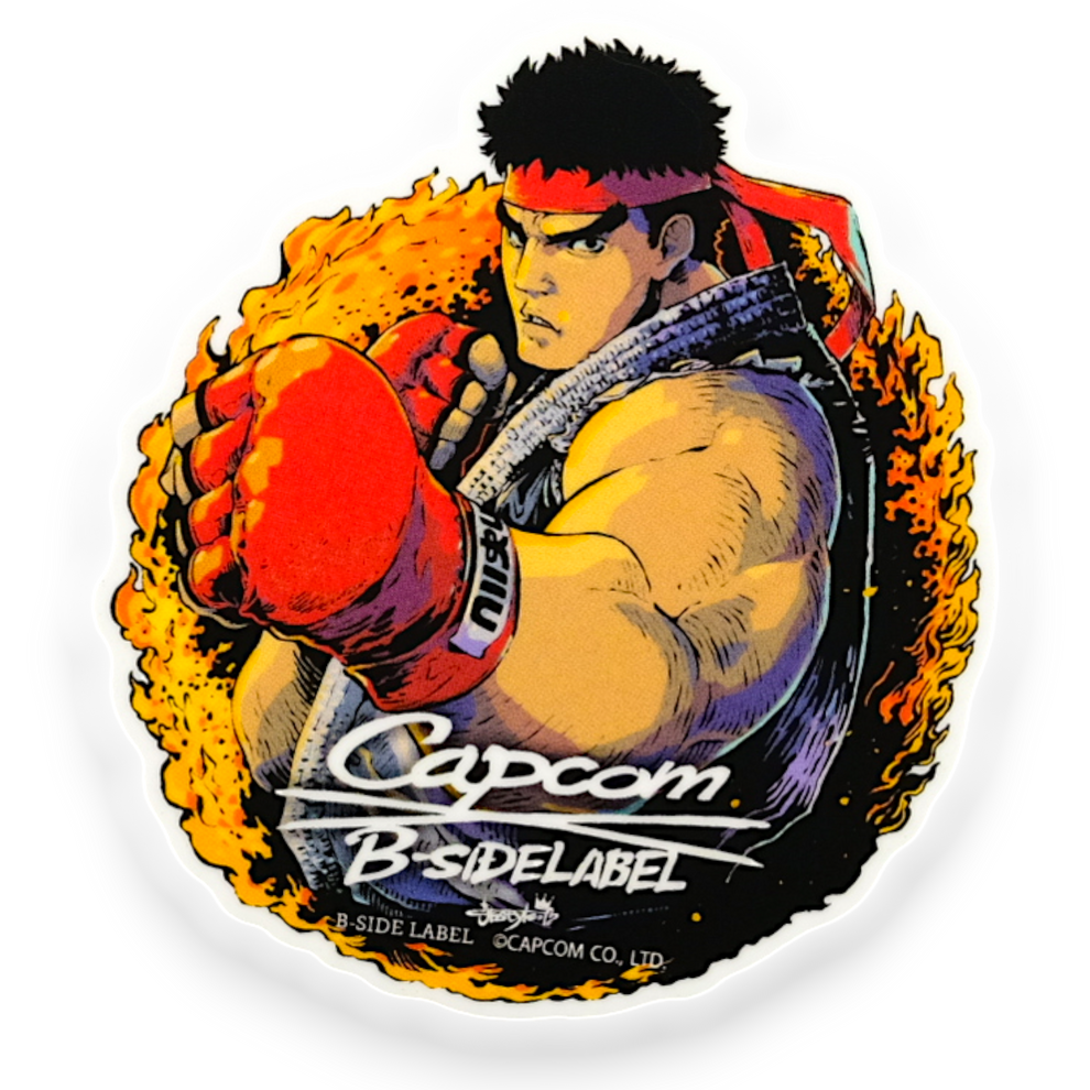Street Fighter Ryu B-Side Label Sticker – Japan Goods Direct