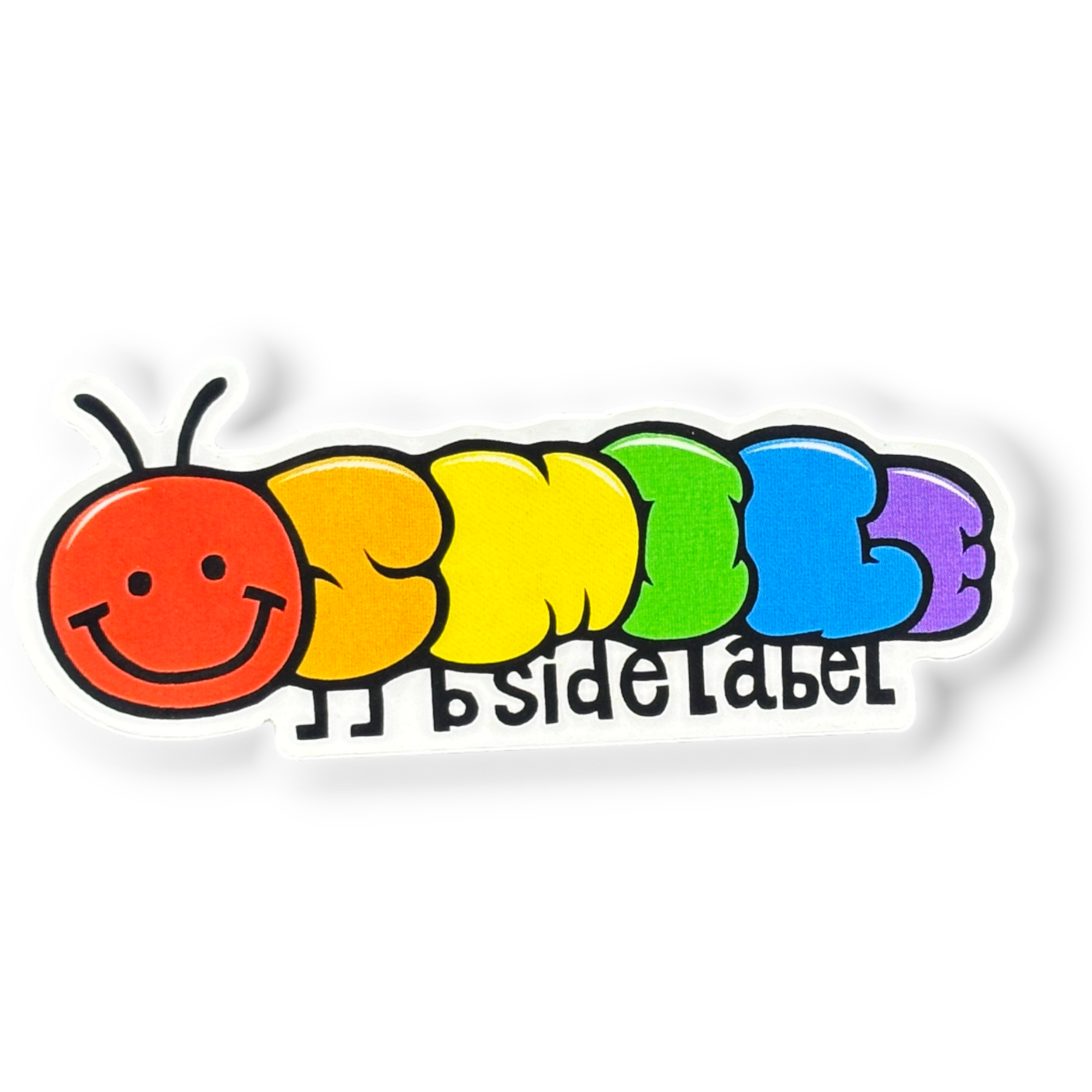 Smile Caterpillar B-Side Label Sticker – Japan Goods Direct